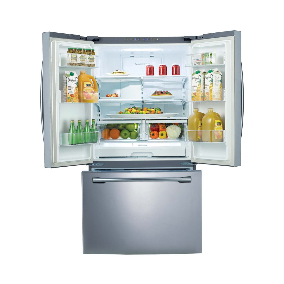 Refrigerador samsung french 26pies rf261beaesl ace