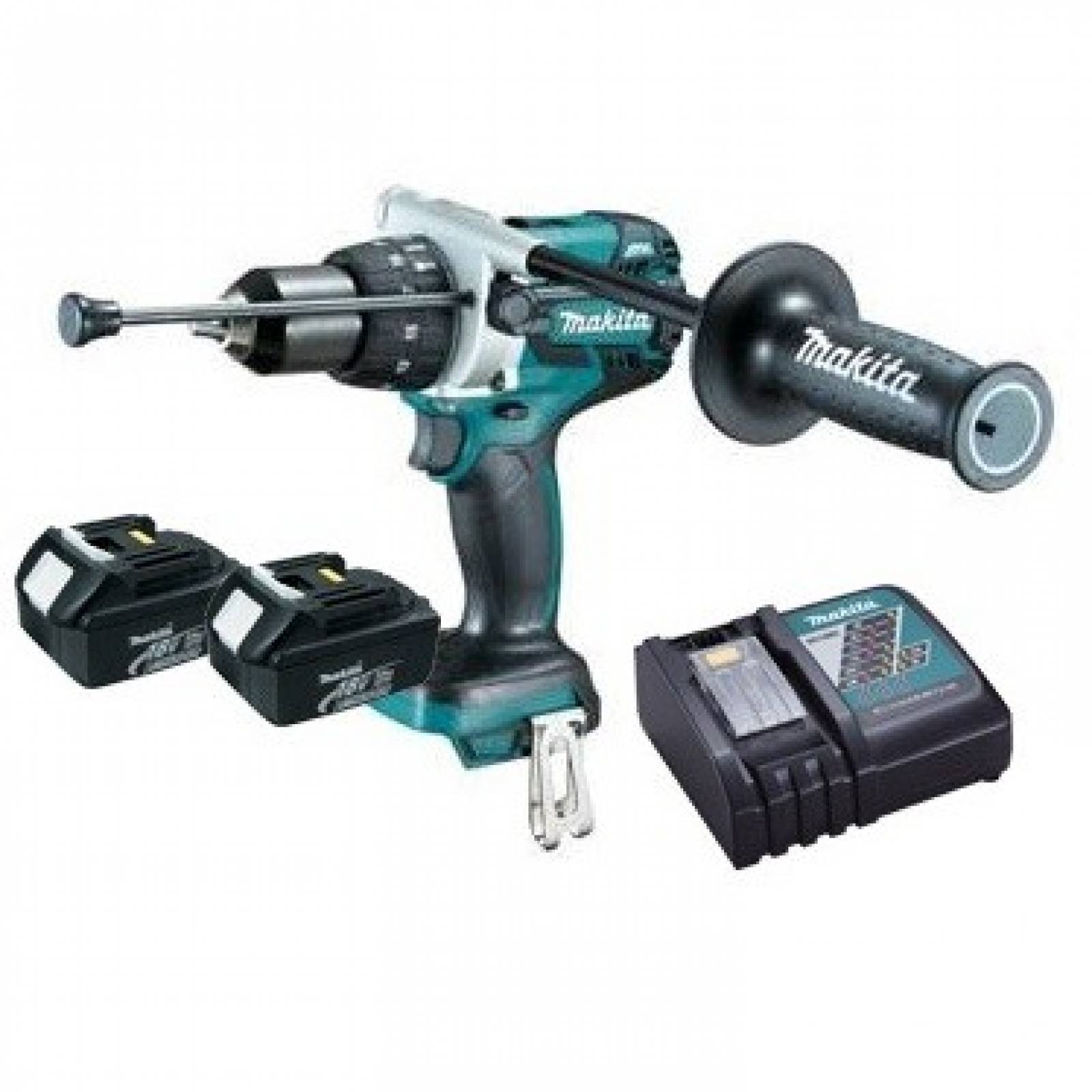Rotomartillo makita taladro inalambrico 18v vvr 5ah dhp481