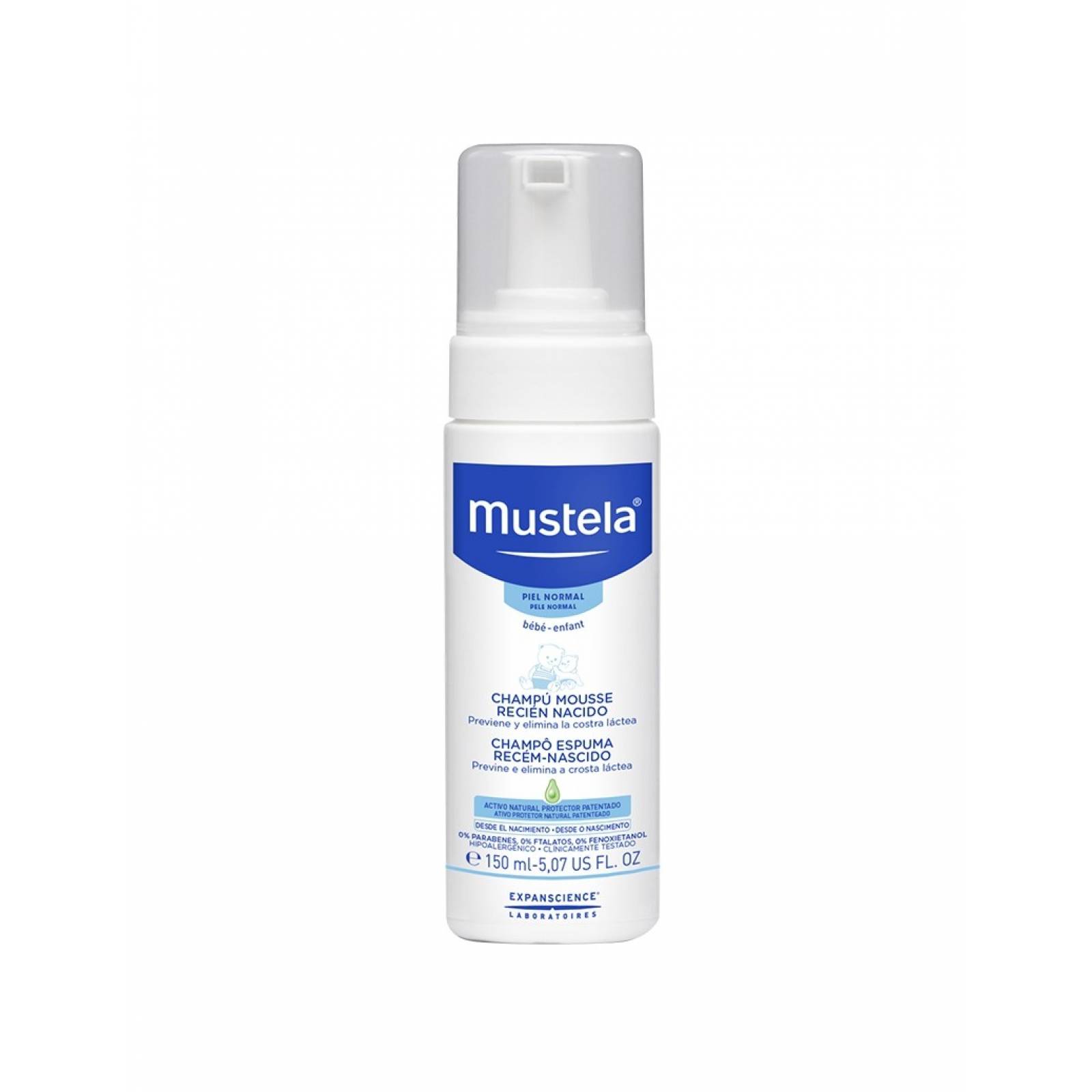 Mustela shampoo para recién nacido para piel normal 150ml