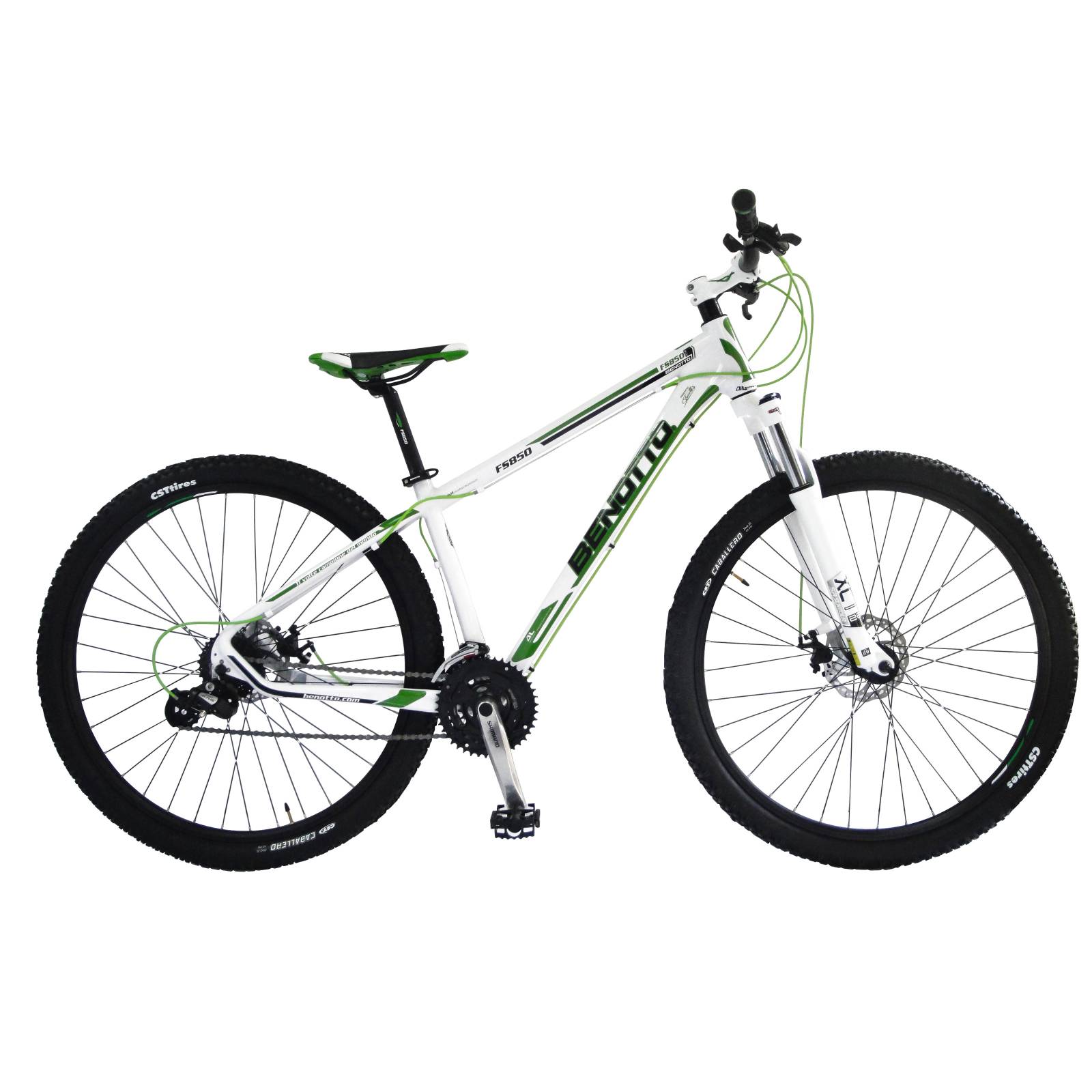 Bicicleta benotto fs-850 aluminio r29 24v shim blca med-gde